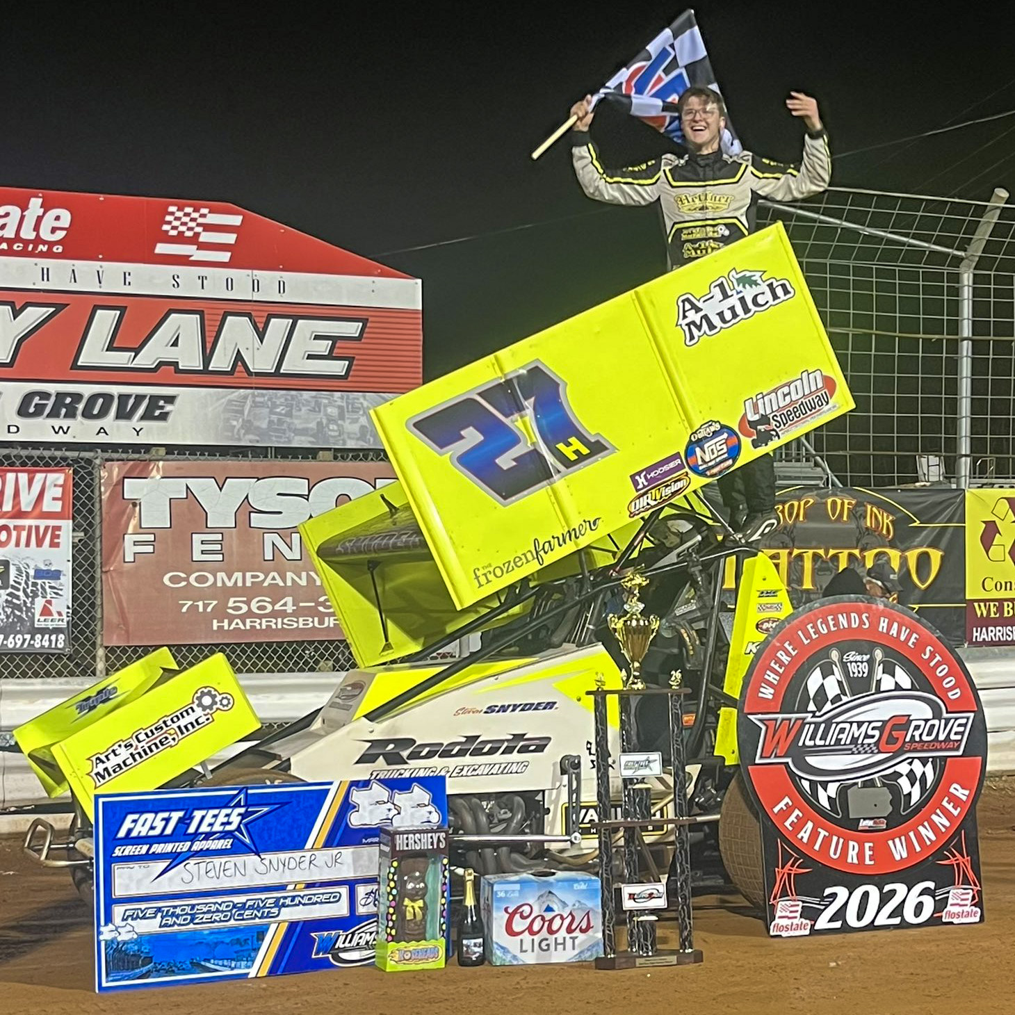Steven Snyder Jr. Scores Emotional First Career 410 Sprint Car Win at ...